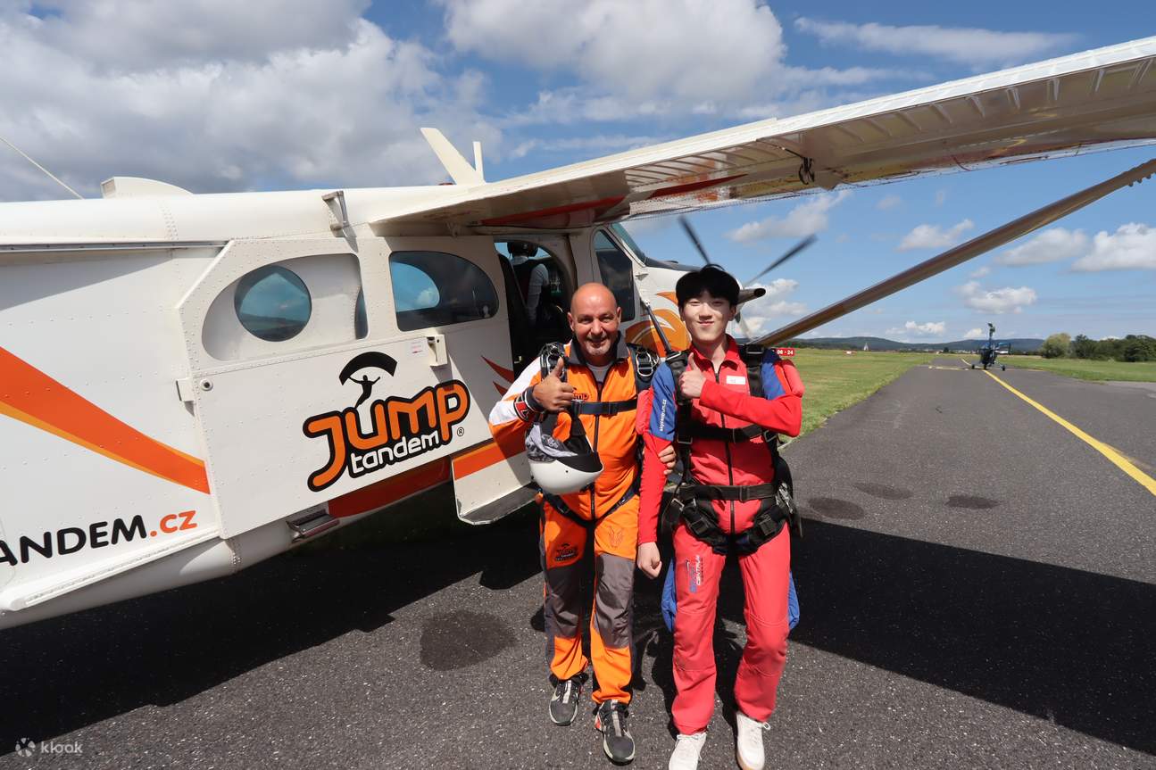 Best Tandem jump in Prague - Tandem skydiving - Klook Singapore
