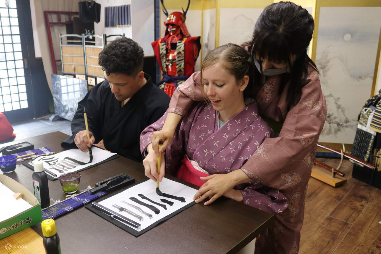 Learning Bushido and Zen at Samurai Calligraphy in Osaka - Klook