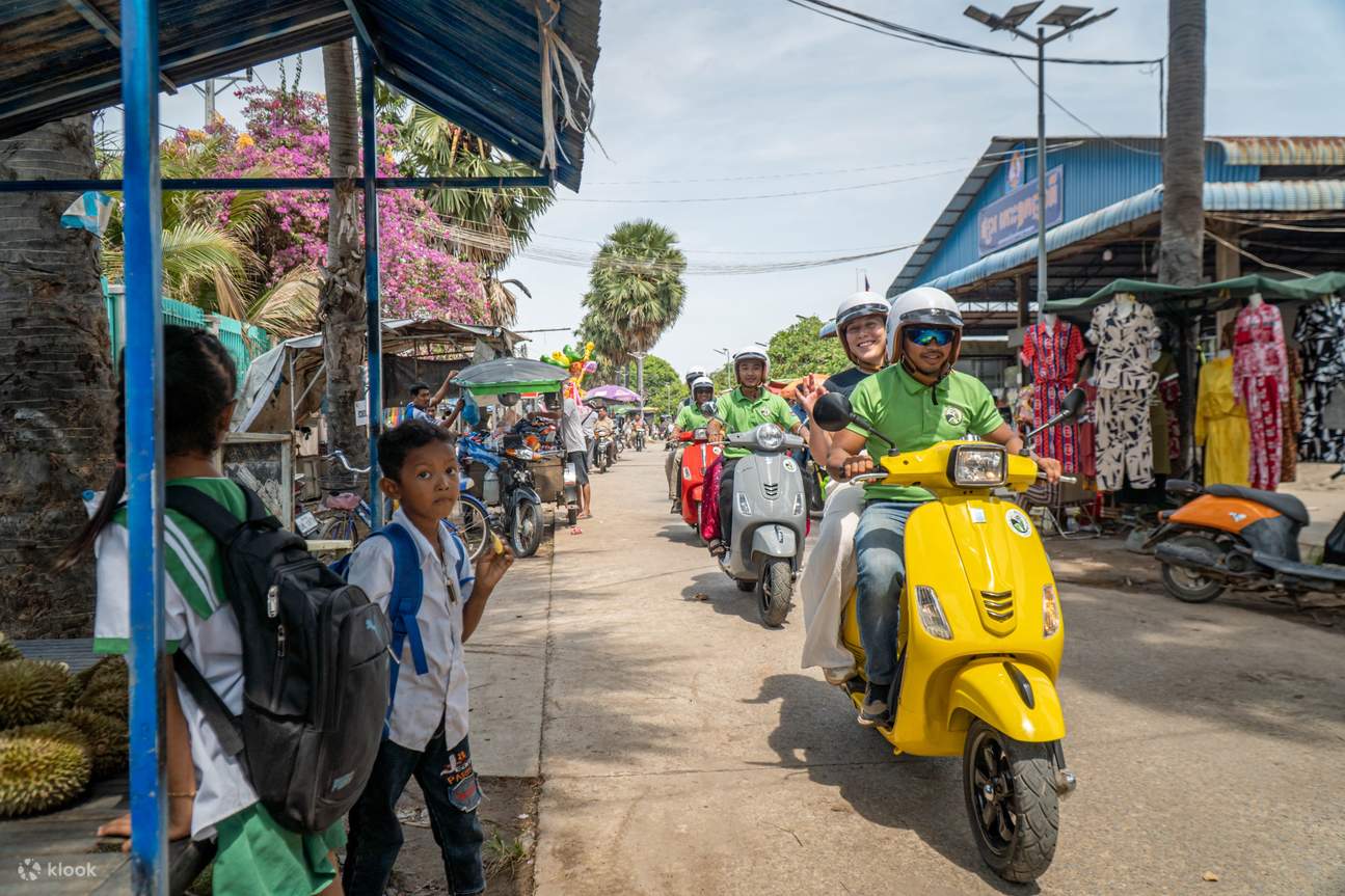 Phnom Penh Silk Island Haft Day Vespa Tour - Klook