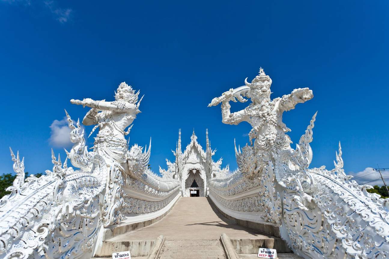 Join In The Most 3 Icons In Chiang Rai, White&-blue Temples, Black ...