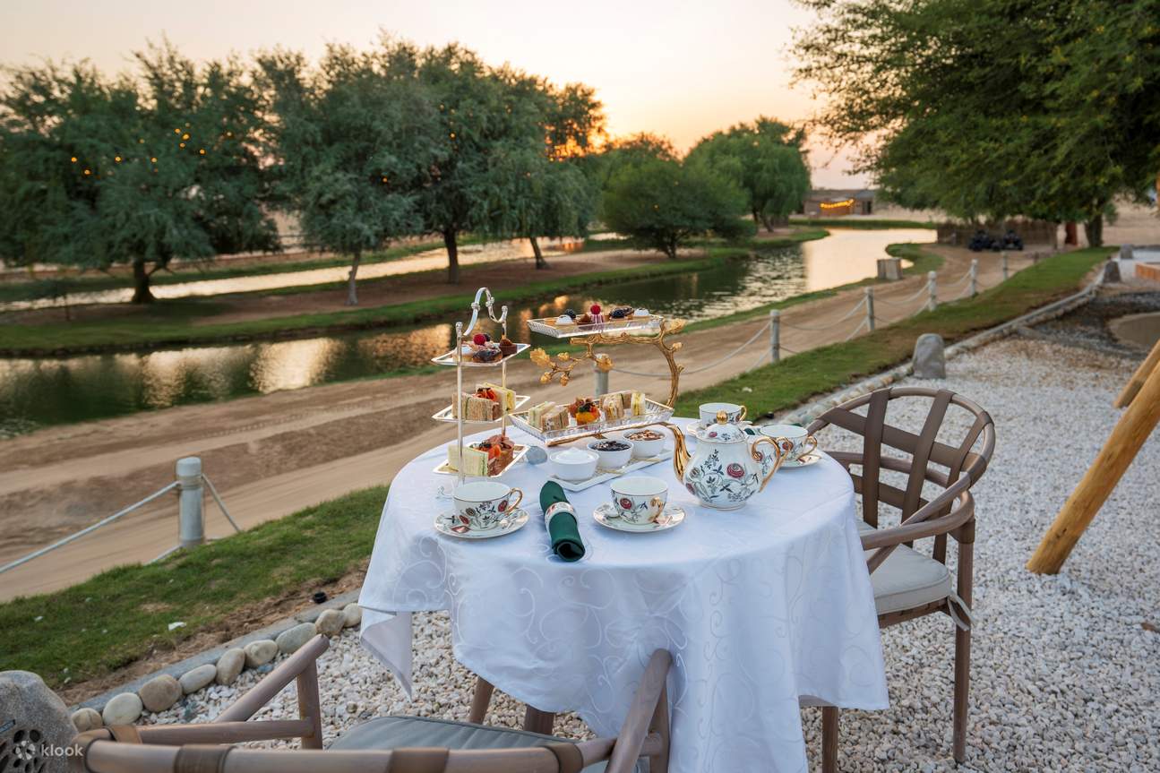 Dubai: Desert Afternoon High Tea at Al Marmoom Oasis - Klook New Zealand