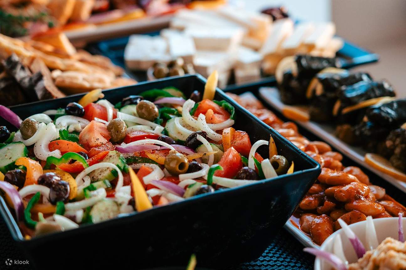 Santorini Sunset Catamaran Cruise: Swim Stops, Dinner and Drinks - Klook