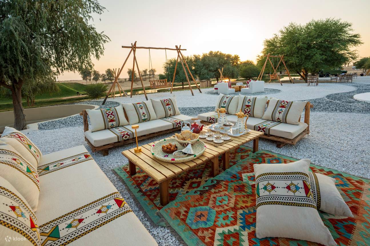 Dubai: Desert Afternoon High Tea at Al Marmoom Oasis - Klook