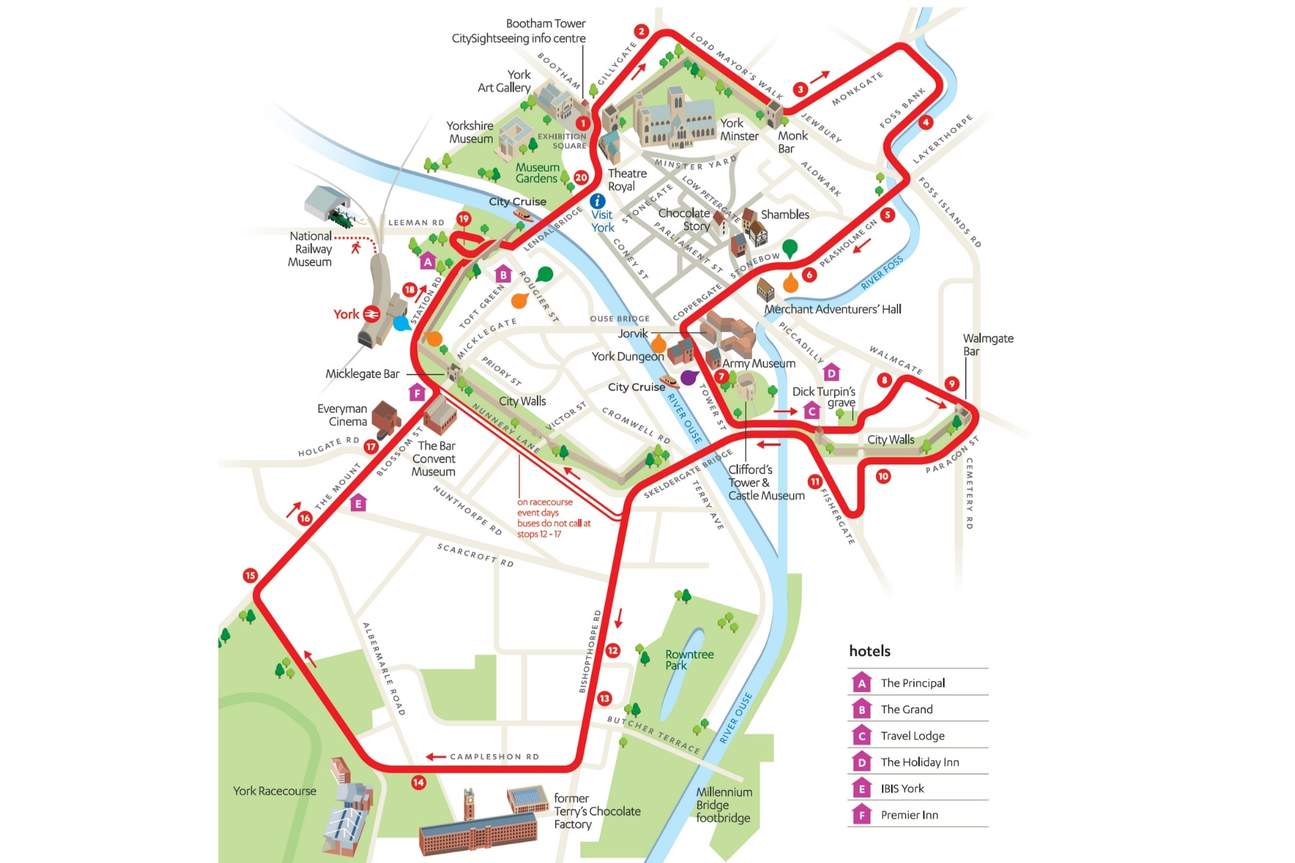 York Hop-On Hop-Off City Sightseeing Bus Pass - Klook Philippines