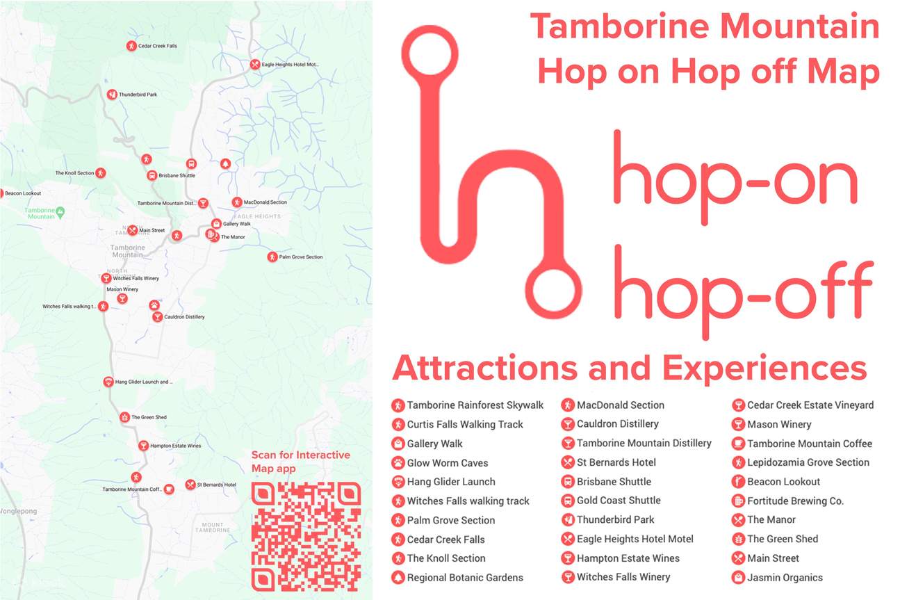 Tamborine Mountain Hop on Hop Off Shuttle from Brisbane or GC - Klook