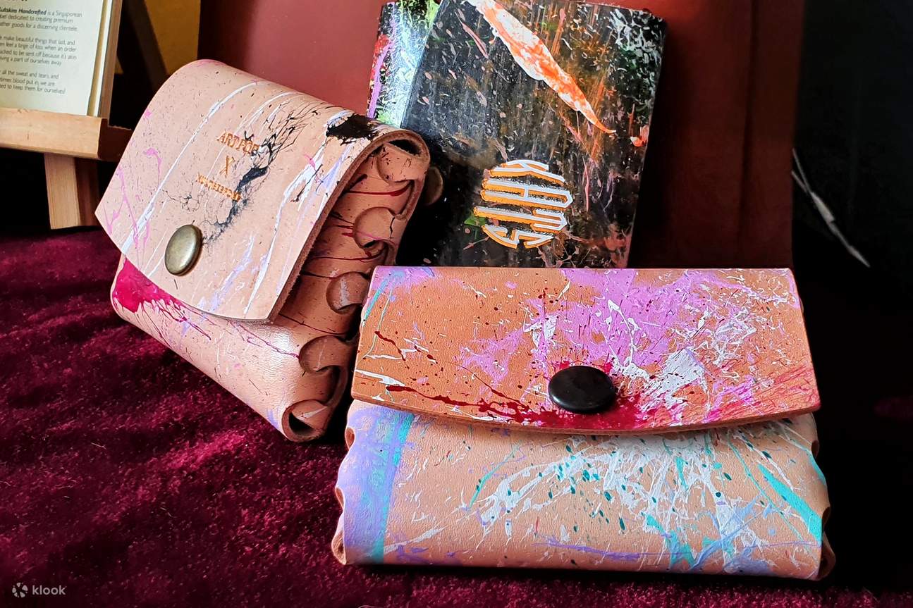 Balloon Splatter Leather Pouch Workshop in Singapore - Klook