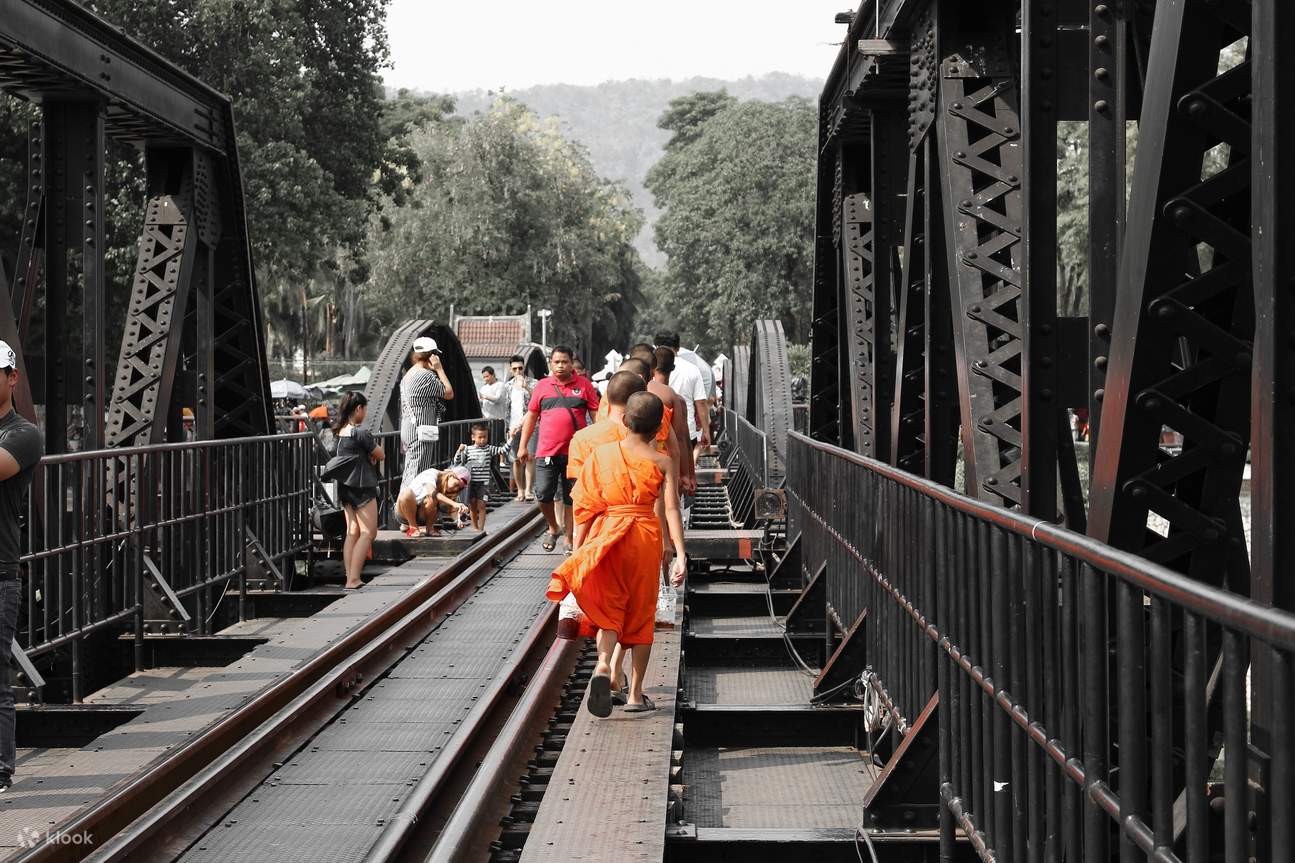 Erawan National Park Tour: Erawan Waterfall and Bridge over the River ...