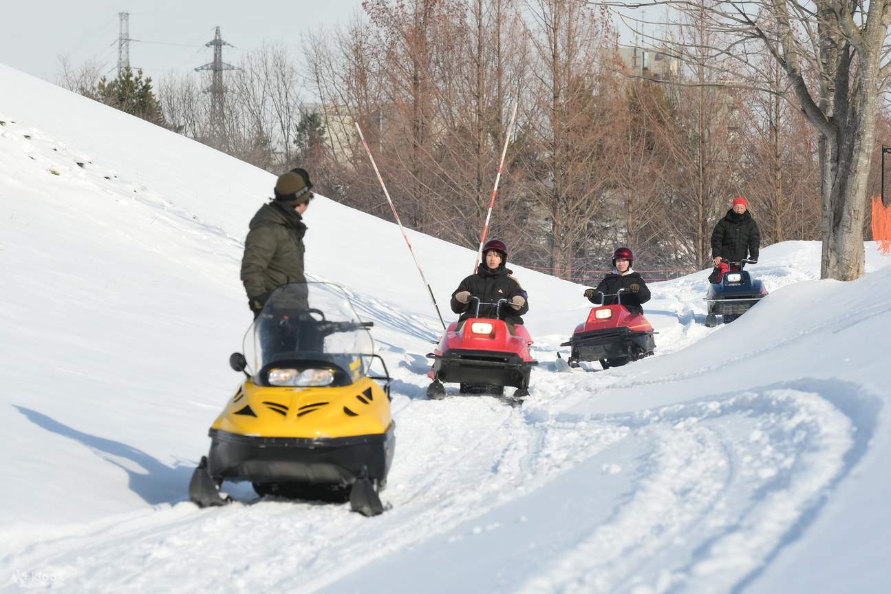 Sapporo, Hokkaido | Daiwa House Premist Dome Snowmobile Experience ...