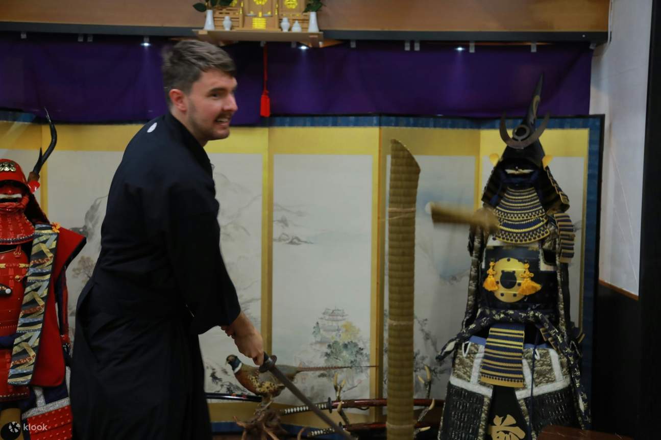 Bushido Armor Shooting and Samurai sword cutting near Osaka Castle ...