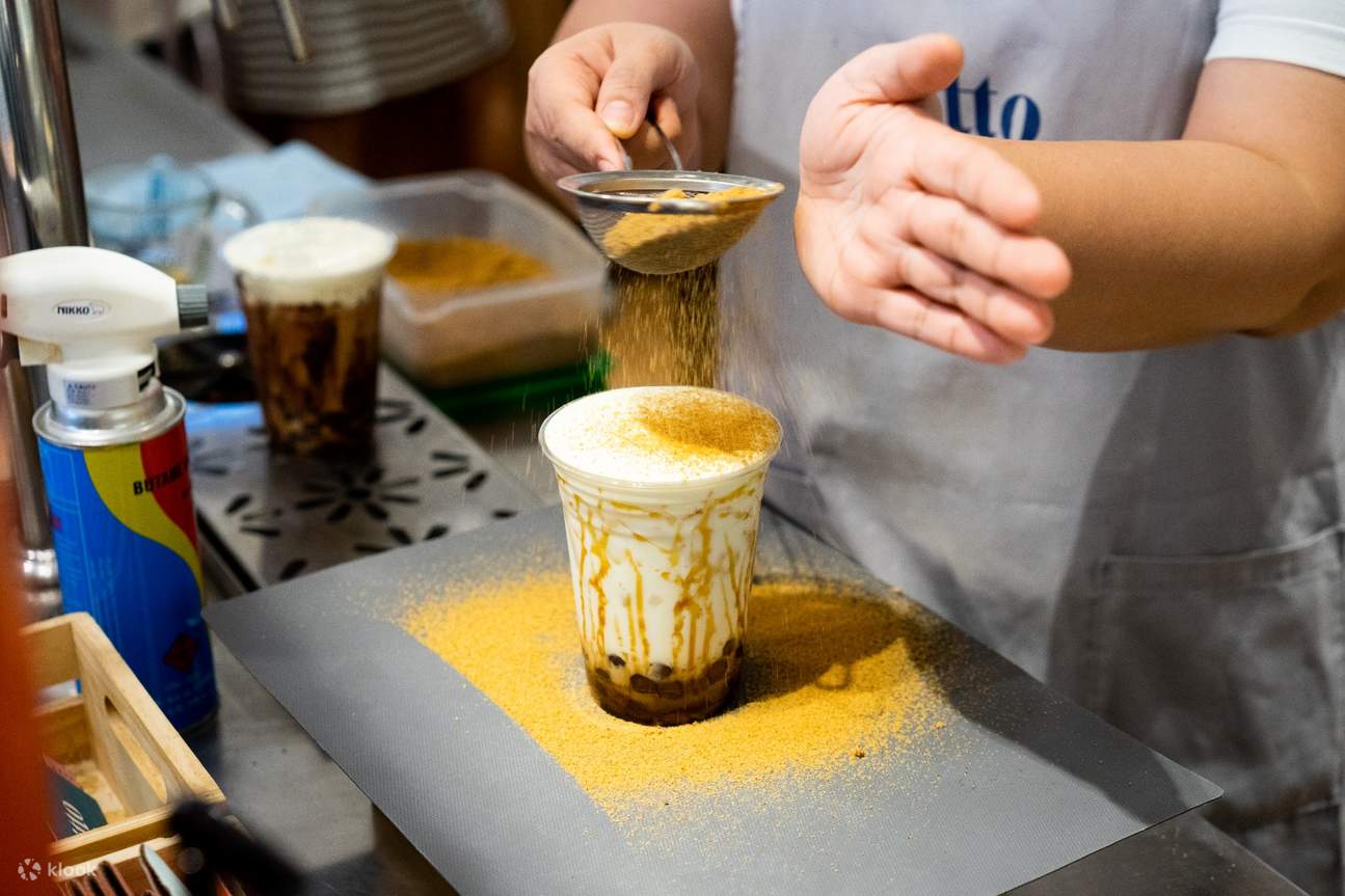 Signature Boba Tea with Cream Cheese Topping at Ditto Modern Tea at ...