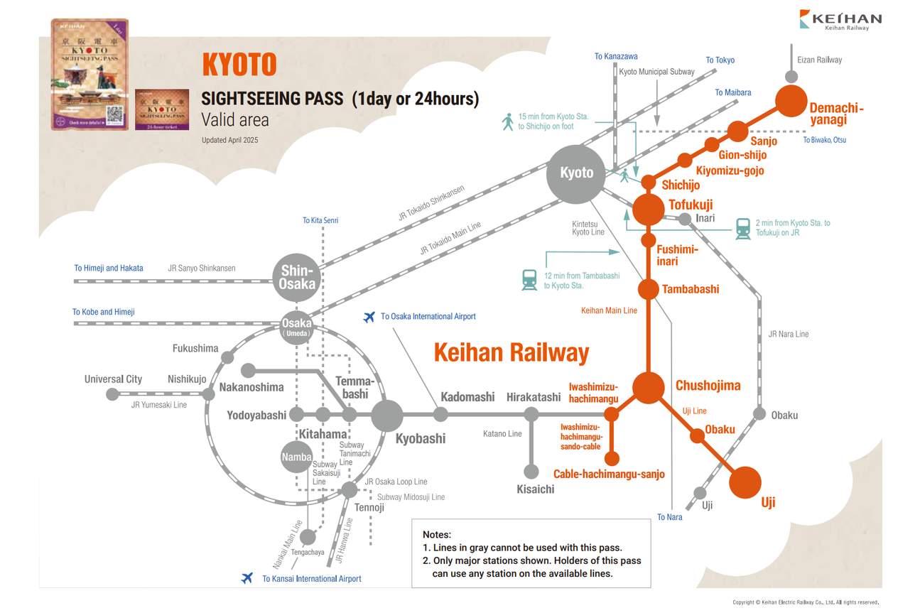 Kyoto main attractions map 60 photos - Morilly.com
