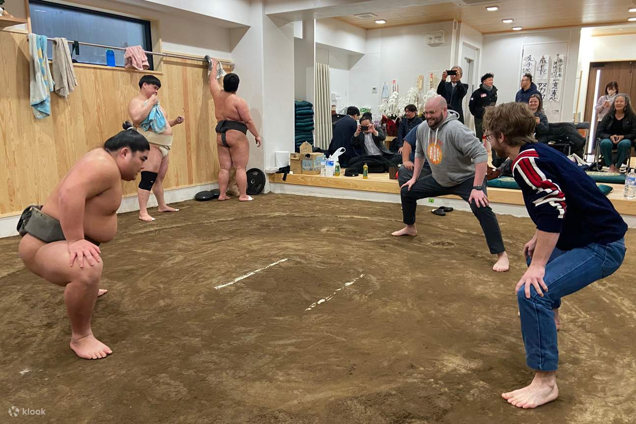 Tokyo VIP Sumo Practice & Chanko Lunch with Sumo wrestler - Klook Australia