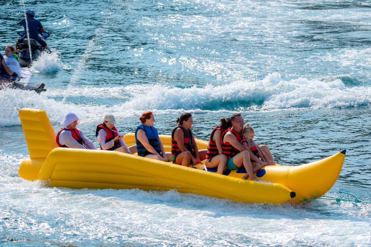 Experience Sea Sports at Nautilus Namaste Cruise + Speed boat transf ...
