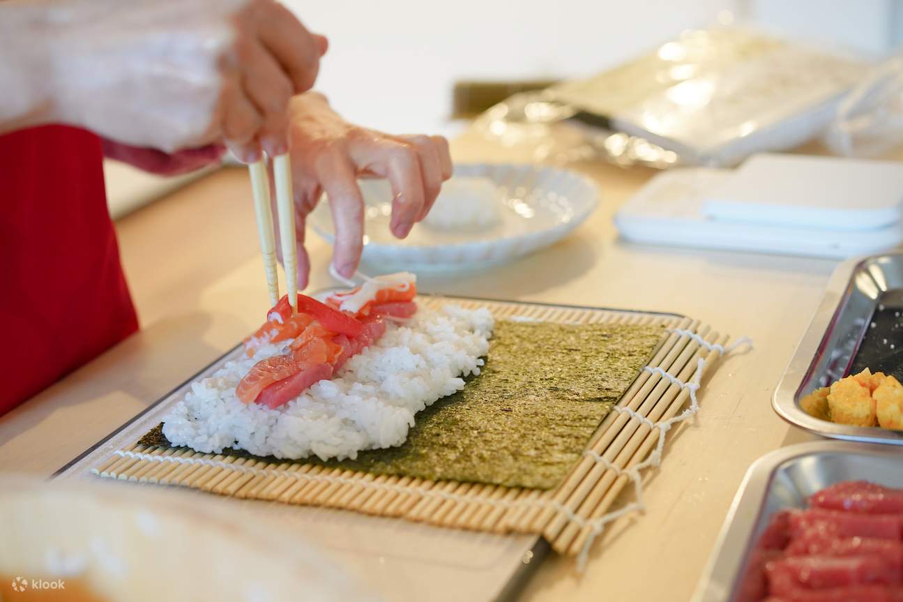 Sushi Roll Cooking Class with a Visit to Local Supermarket in Tokyo ...