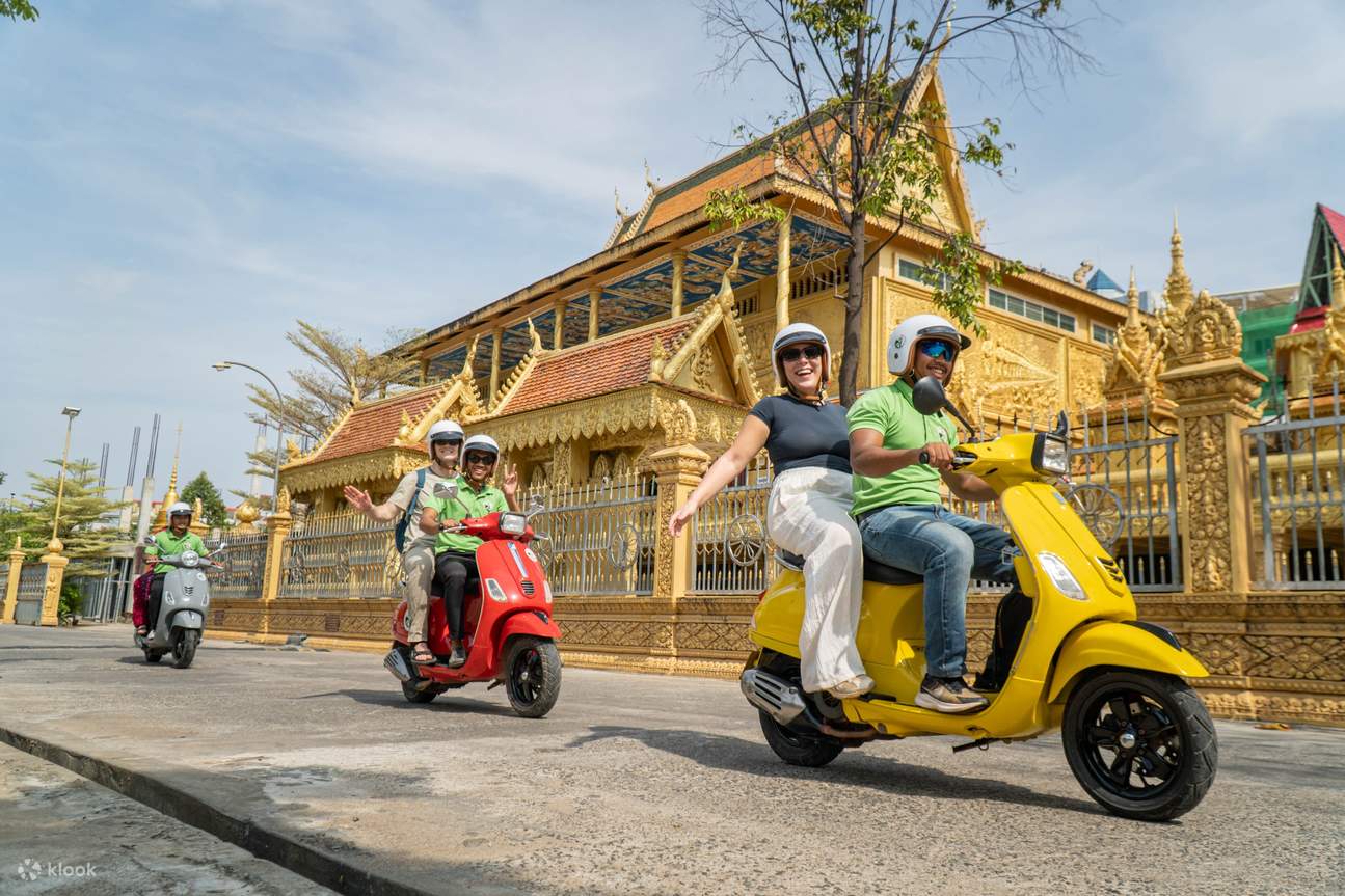 Phnom Penh Silk Island Haft Day Vespa Tour - Klook