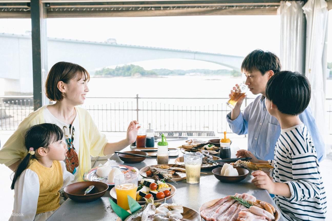 Mio Camino Amakusa openlucht barbecue met uitzicht op zee - Kumamoto ...
