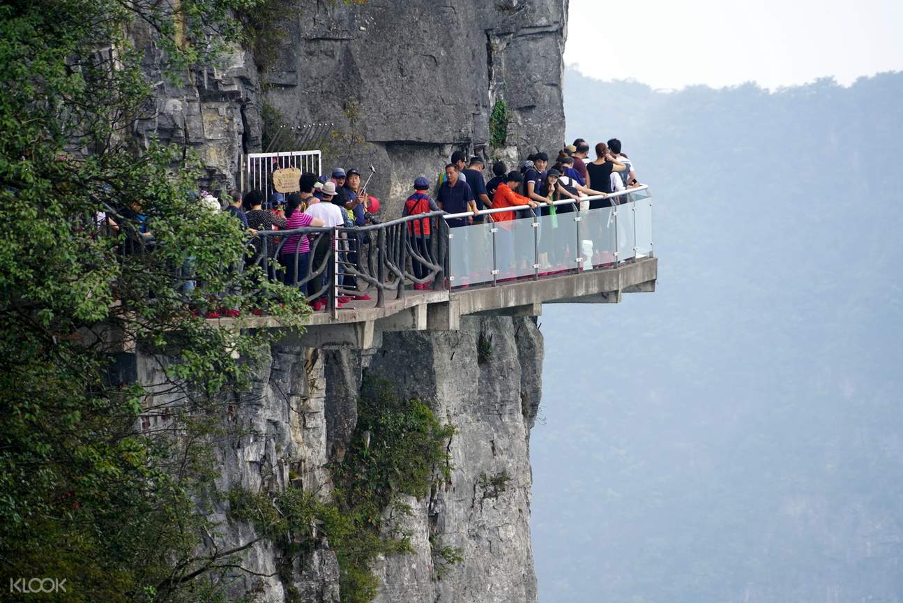 Tianmen Mountain, Cable Car and Gallery Road in Zhangjiajie, China