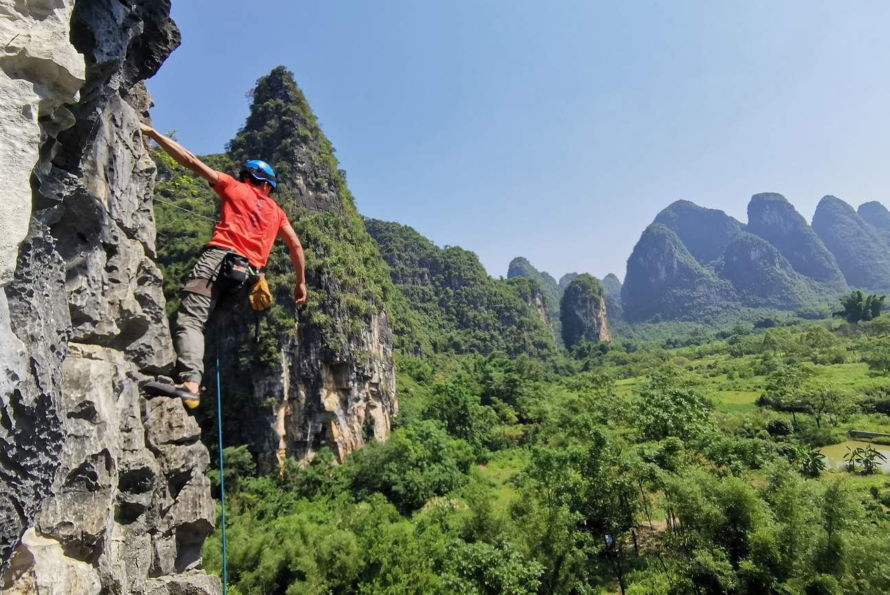 Yangshuo Outdoor Yulong River Cycling and Rock Climbing Day Tour ...
