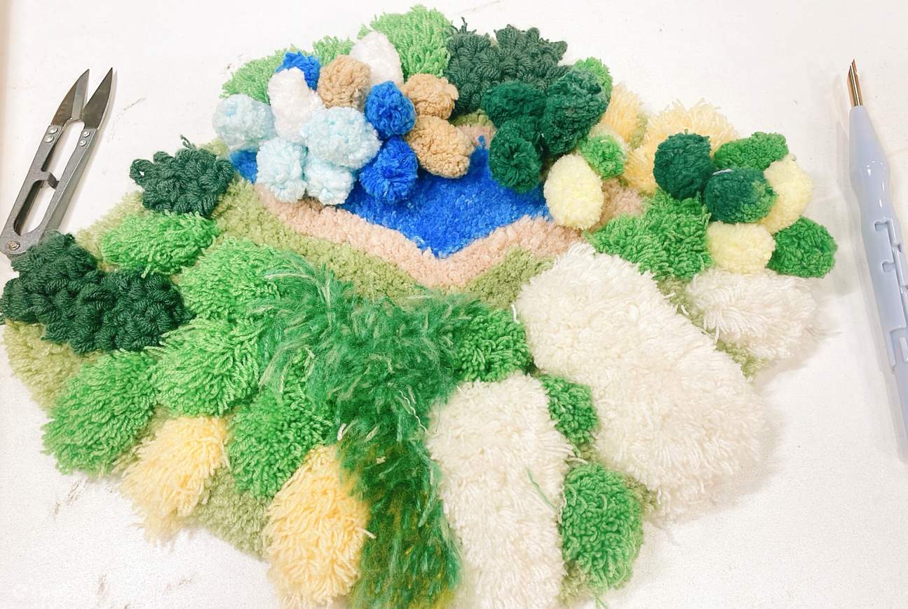 Lokakarya Punch Needle/Moss Coaster/Weaving oleh Anna Craft Creative ...