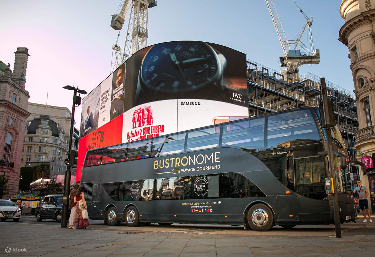 English Gourmet Lunch or Dinner by Bustronome Luxury Bus in London - Klook
