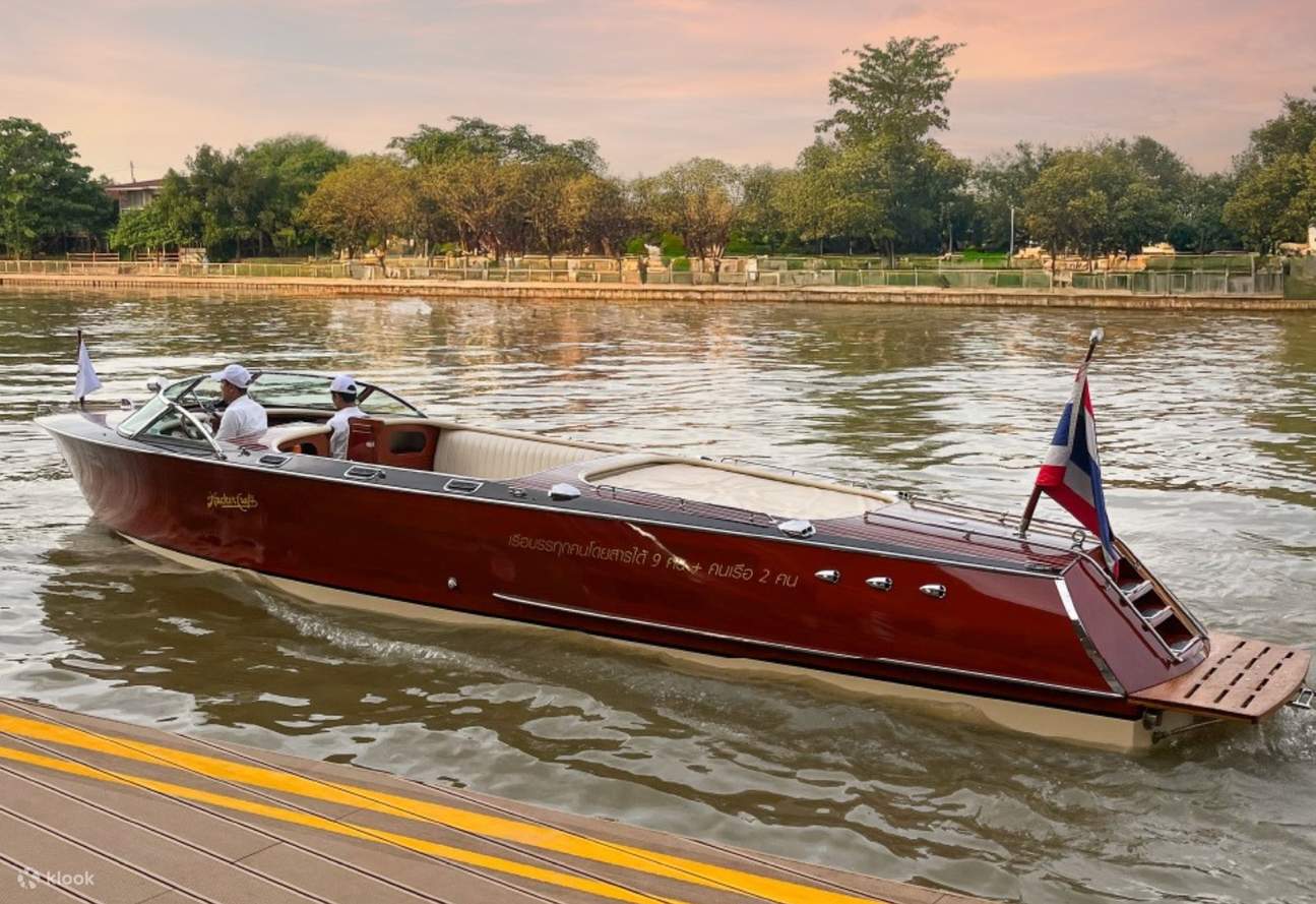 Ayutthaya: Luxury Hacker Craft Boat Cruise temple sightseeing - Klook