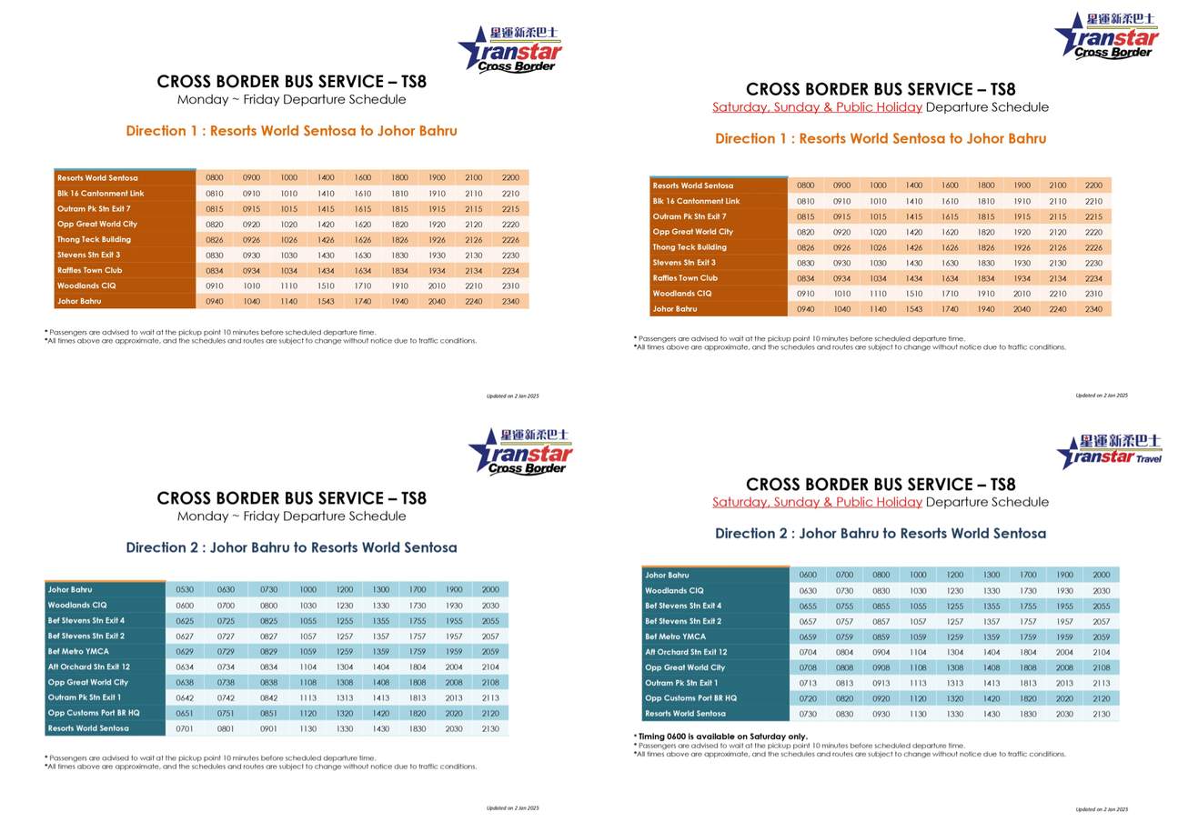 Singapore - Johor Bahru Bus - Klook Singapore