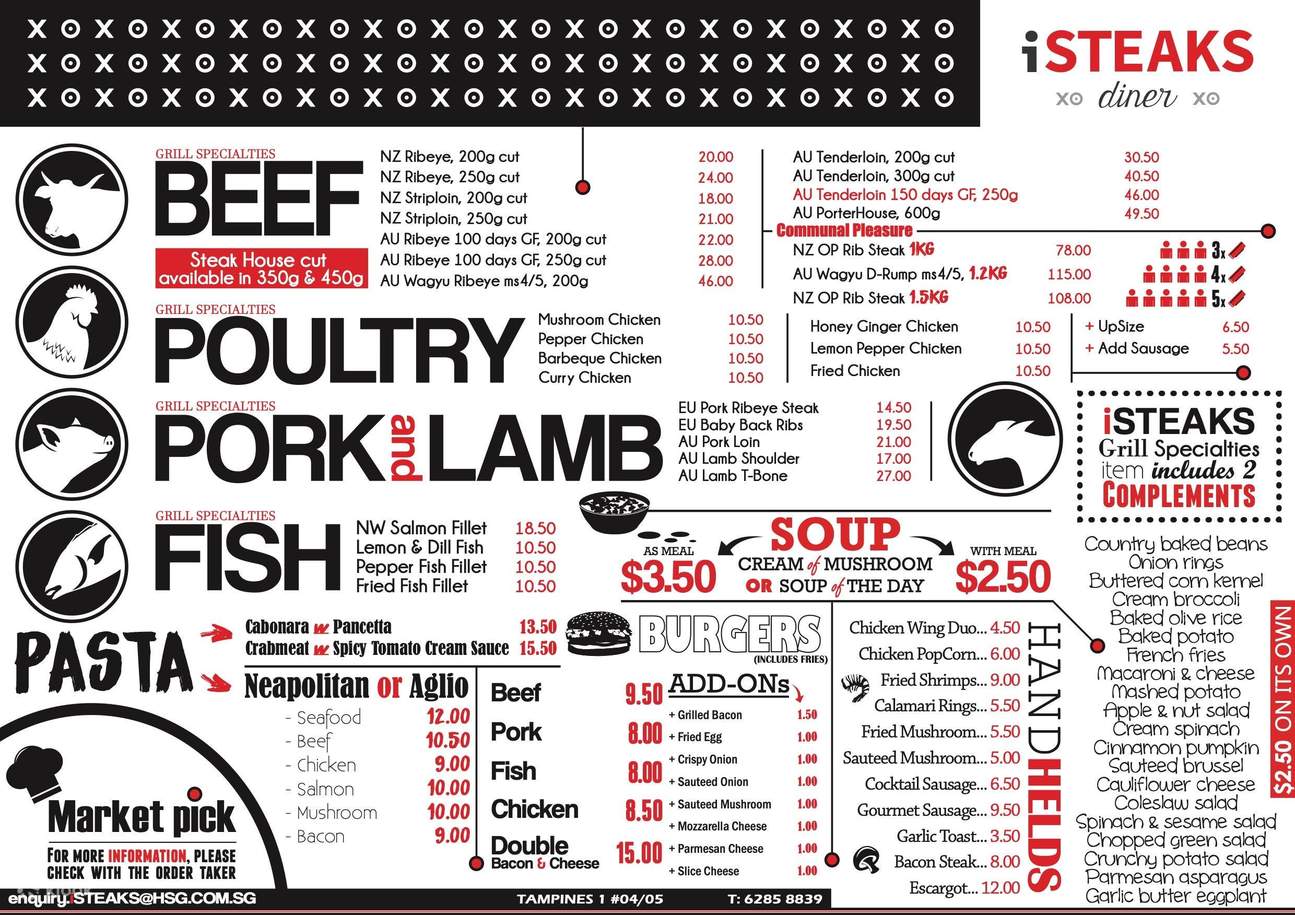 [Online Reservation] iSTEAKS in Tampines - Klook