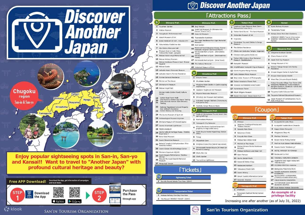 Discover Another Japan Pass（西日本景點通票） - Klook香港