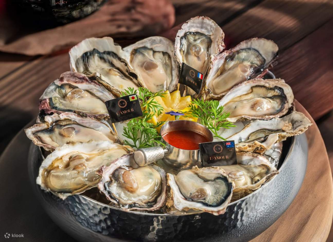 L'AMOUR | Unlimited Oyster Feast, Michelin-Starred Team French Cuisine ...