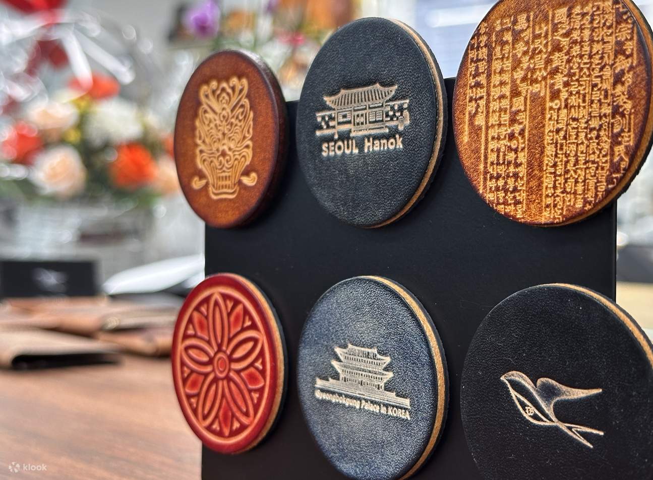 Korean Symbol Leather Magnet Crafting Experience - Klook Singapore