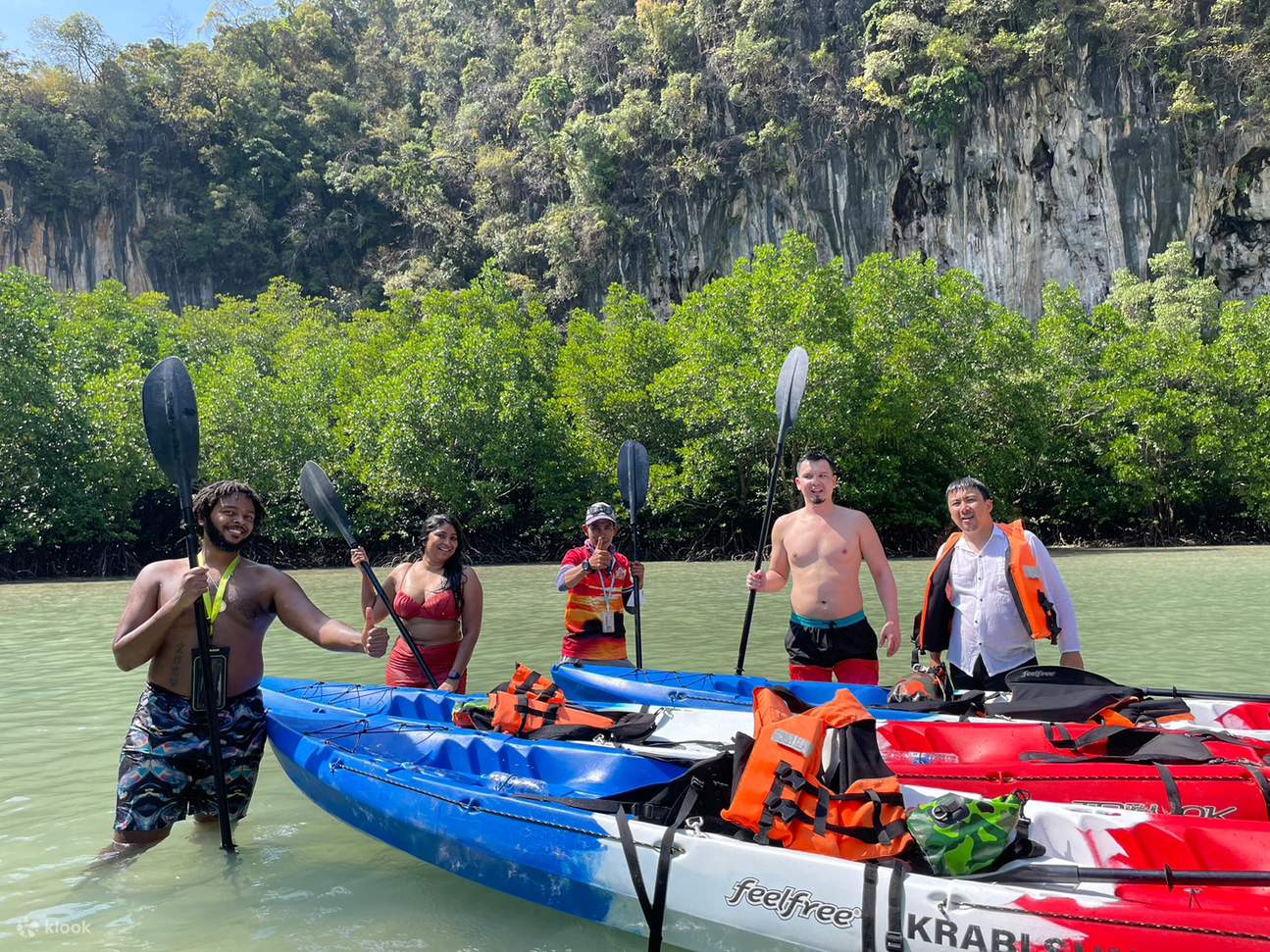 Ikuti Tur Kayaking Pulau Hong Dengan Longtail Boat Dari Krabi di krabi ...