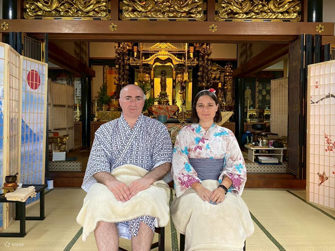 Osaka temple: Massage/Zen Meditation/Foot bath & Matcha Experience ...