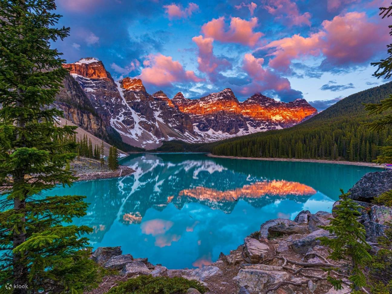 Tour ngắm hoàng hôn và chạng vạng tại Hồ Moraine từ Banff hoặc Canmore ...