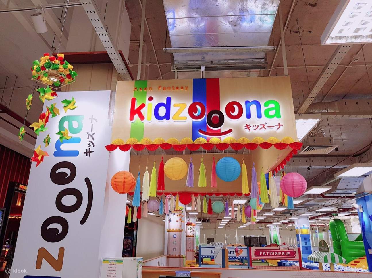 Vé Kidzooona Aeon Mall Hà Đông - Klook Việt Nam