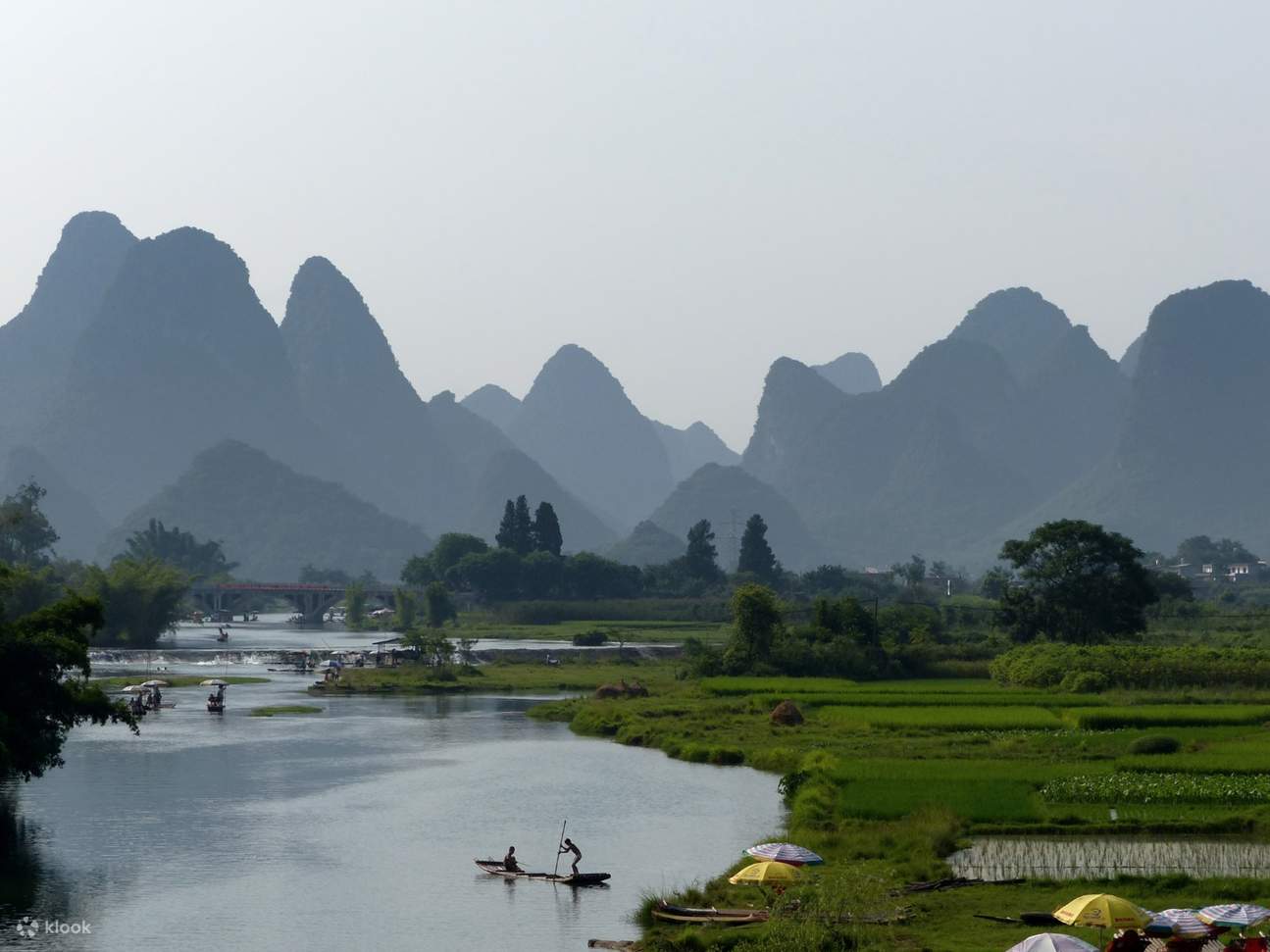 Xingping Ancient Town Bamboo Rafting Ticket from Guilin - Klook