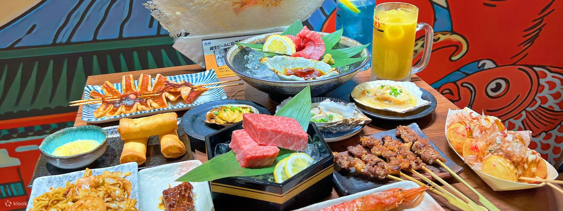 【klook独家贩售】胜 旨いもん屋台（katu Umaimonyadai）海鲜和牛居酒屋 大阪・道顿堀的线上预约 Klook客路 中国