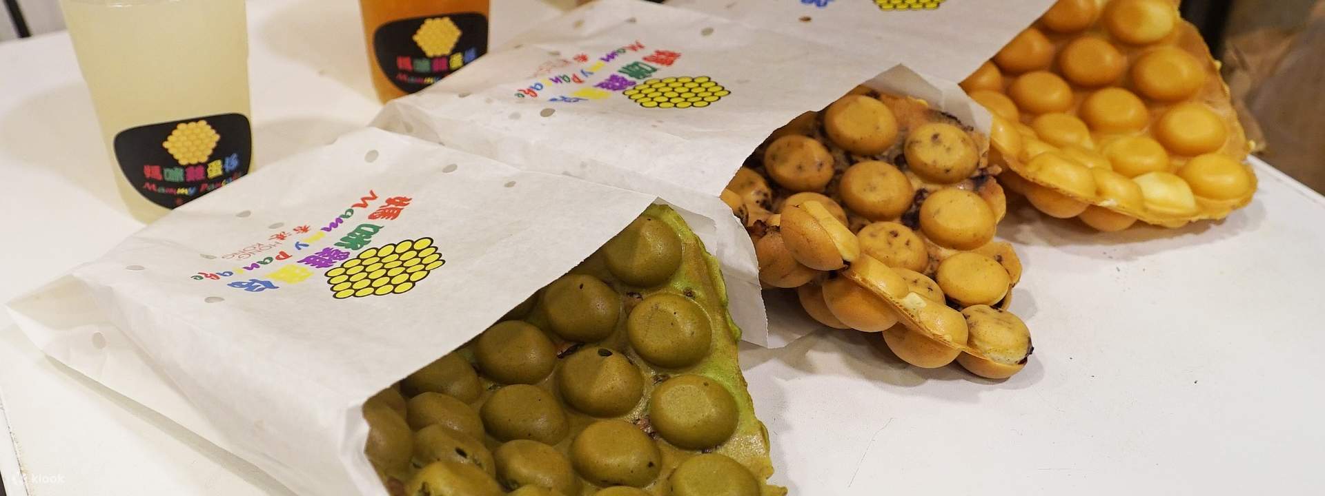 Egg Puffs with Drinks di Mammy Pancake di Jordan, Hong Kong