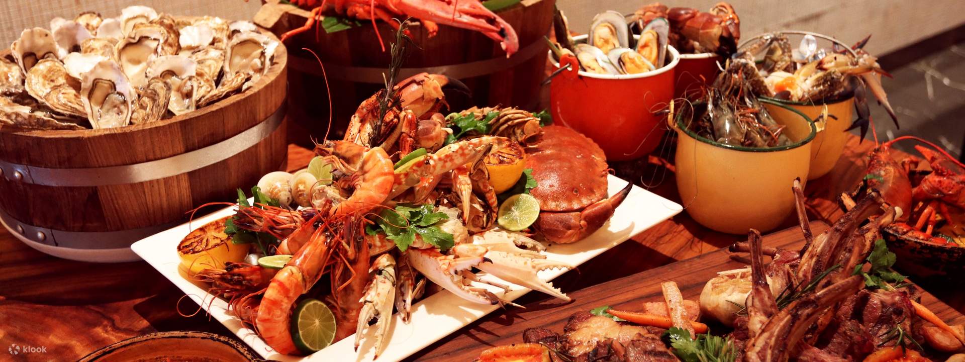 Buffet di Praya Kitchen di Bangkok Marriott Hotel The Surawongse