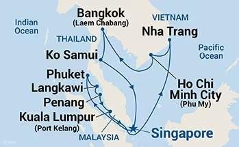 Southeast Asia Cruises from Singapore on Diamond Princess by Princess ...