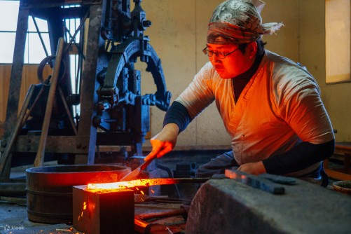 Kameoka Knife Forging Experience at Swordsmith's Workshop - Klook ...