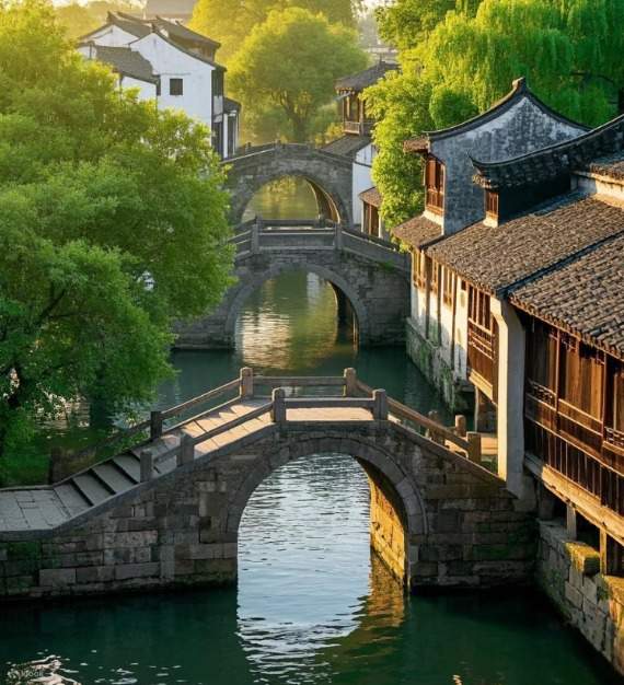 One-day tour from Shanghai to Suzhou's dual ancient towns (Xiema Bridge ...