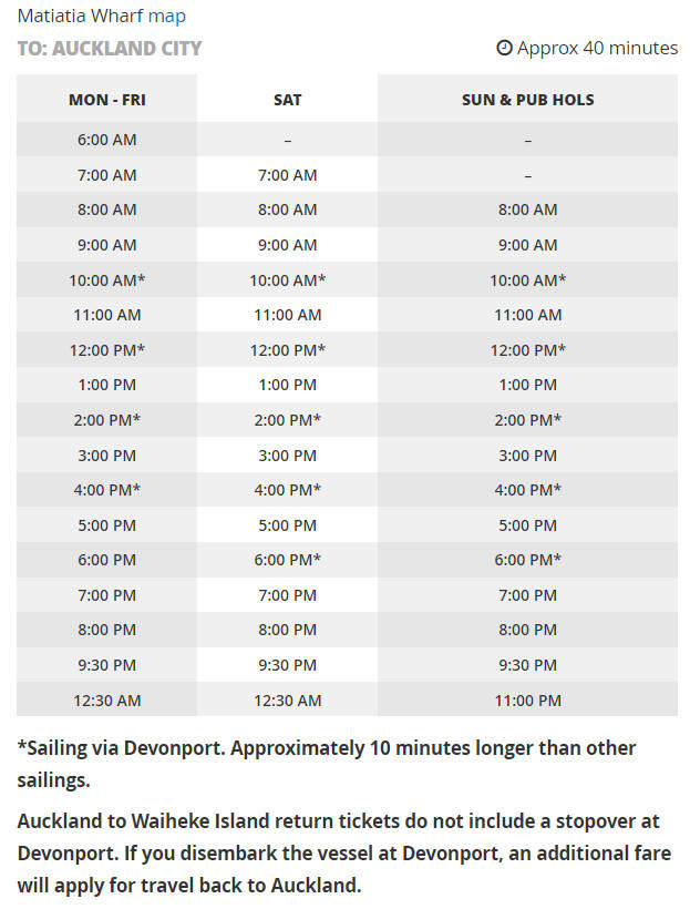 Auckland to Waiheke Island Ferry Ticket - Klook