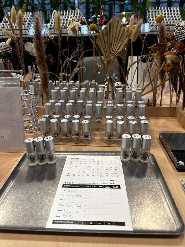 Yilan: notes DIY Perfume Experience - Klook