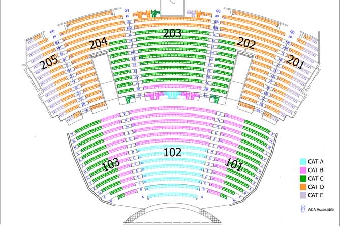 Beacon Theater Seating Chart With Seat Numbers | Cabinets Matttroy