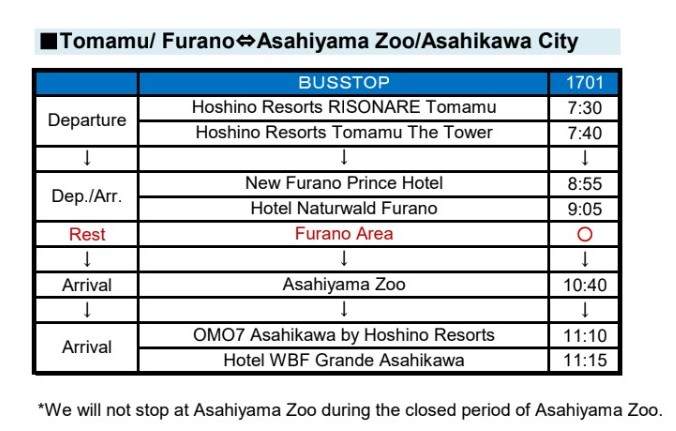 Sapporo Asahiyama - Tomamu Shuttle Bus - Klook India
