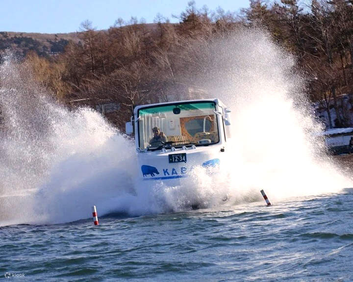 Mount Fuji Popular Amphibious Bus Day Trip｜Lake Yamanaka KABA BUS/Swan ...