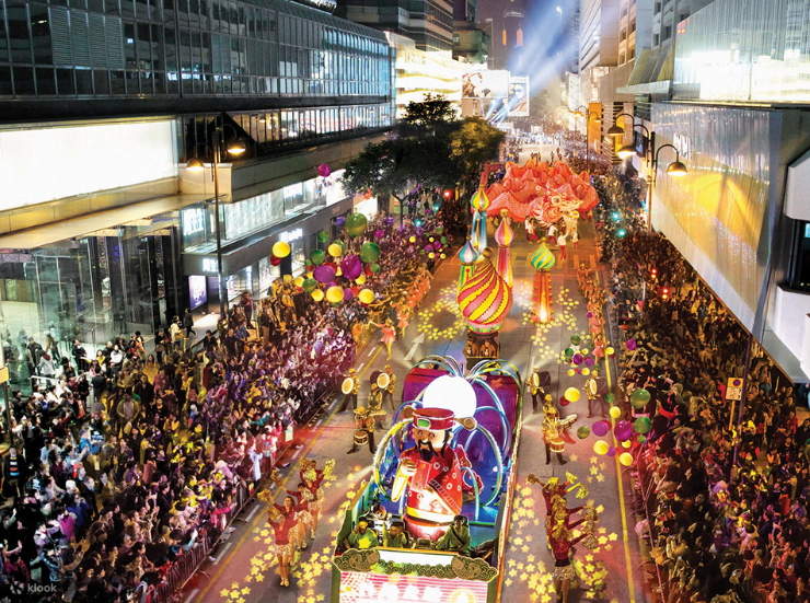 Pertunjukan Parade Tahun Baru Imlek HK (tempat duduk yang dipesan ...