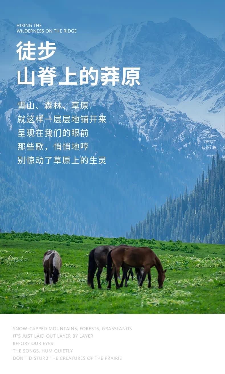 Xinjiang Ili Kalajun Small Ring Light Hiking for 4 days (Ling Xie 1:8 ...