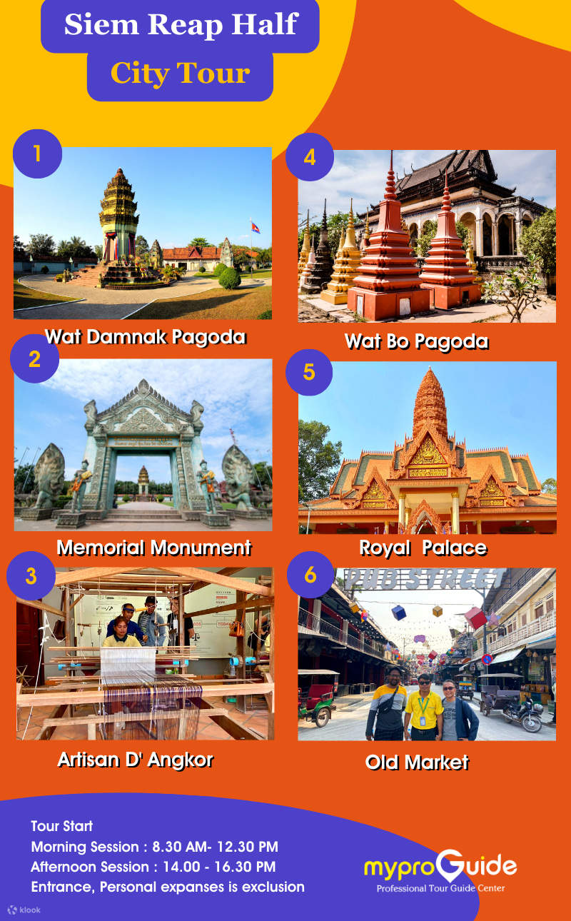 Siem Reap Half Day City Tour - Klook United Kingdom