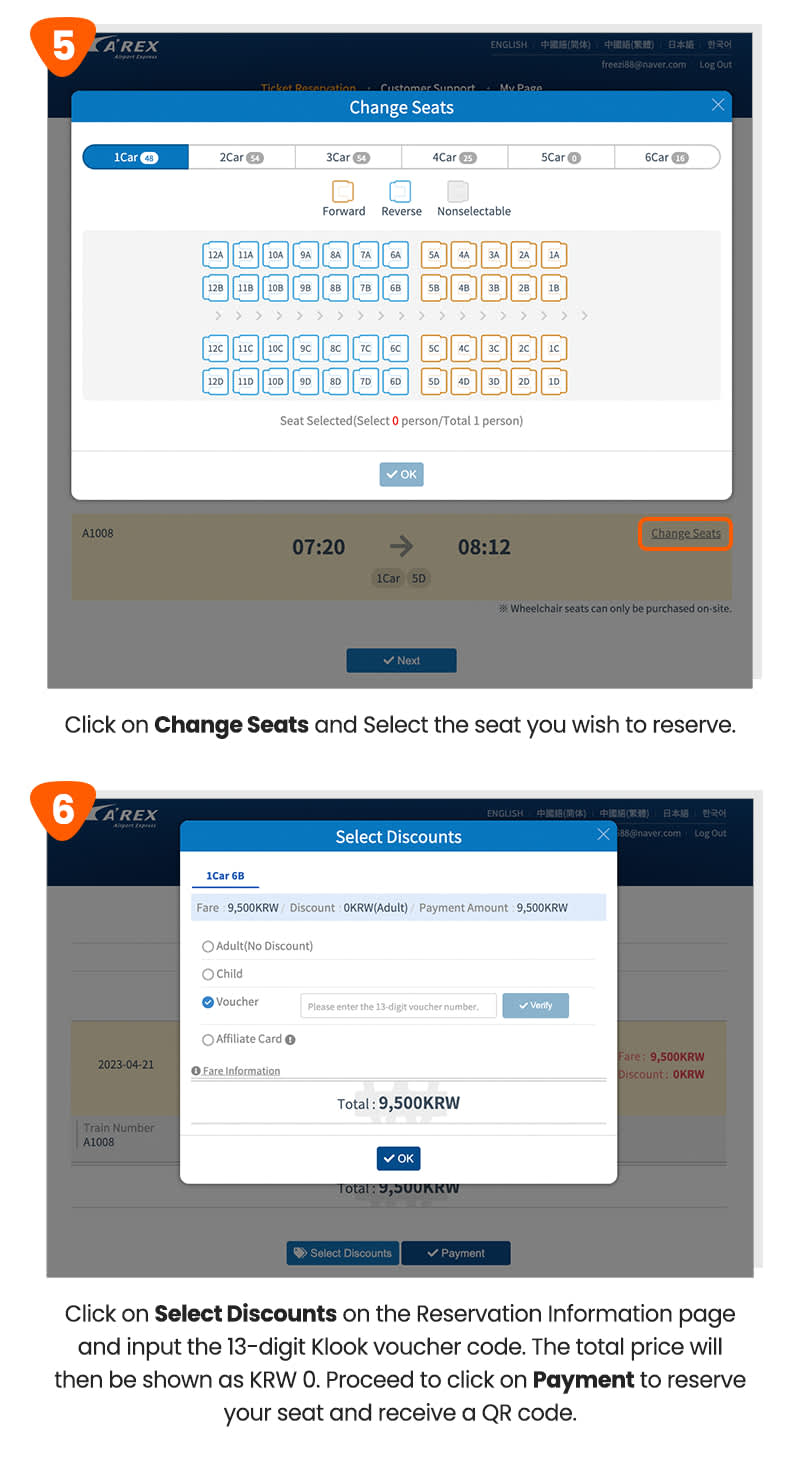 AREX Incheon Airport Express Train Ticket - Klook Hong Kong